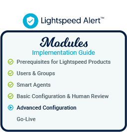 Set Monitor Schedule for Lightspeed Alert