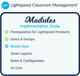 Module 3 Overview: Roster Sync for Lightspeed Classroom Management