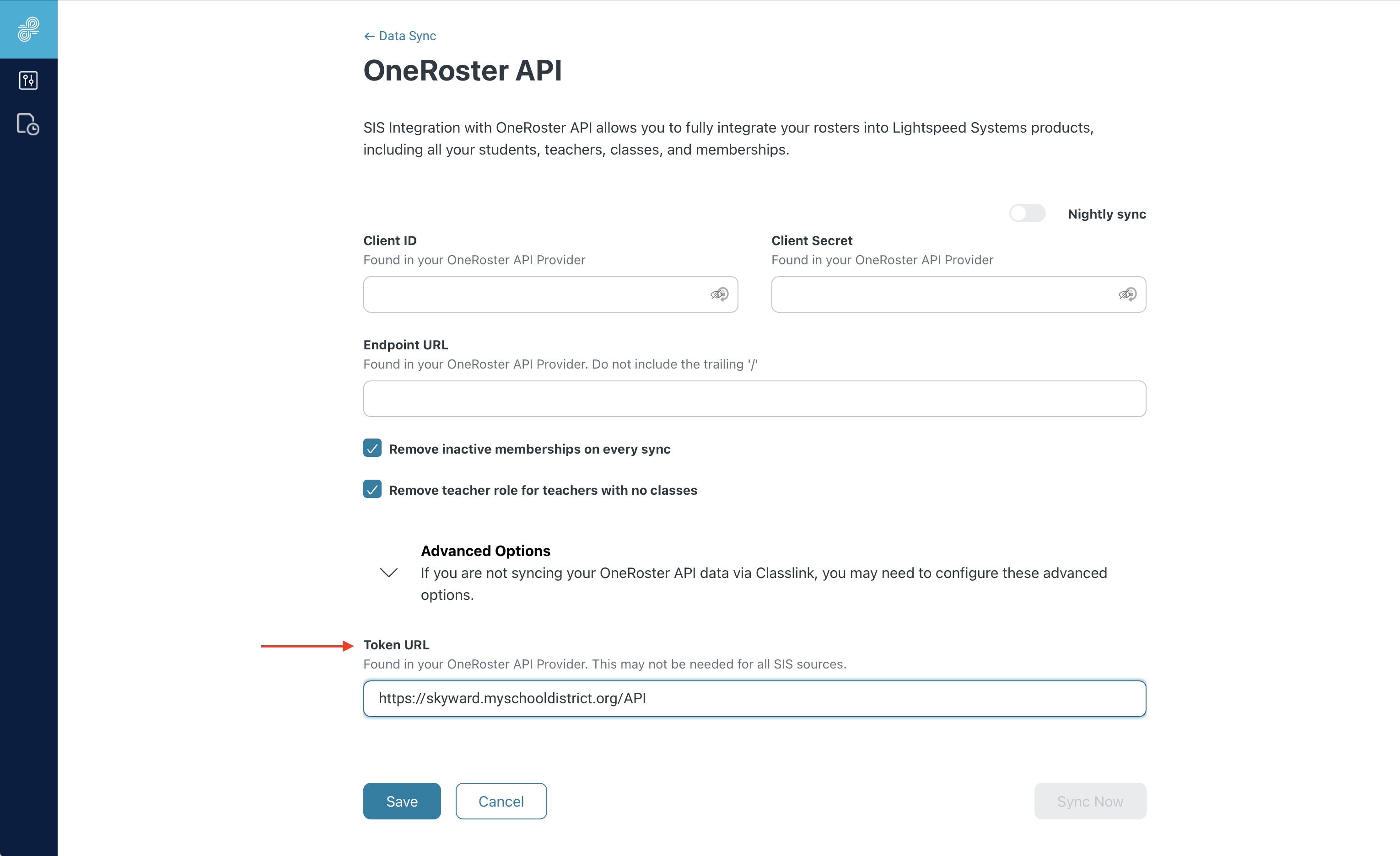 Sync Source - OneRoster API