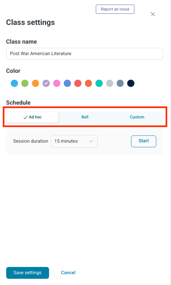 Lightspeed Classroom - Managing your Class Schedule