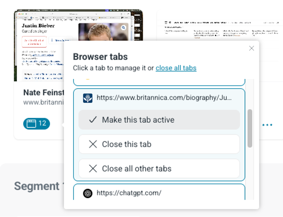 Lightspeed Classroom - Tab Count on the Student Cards